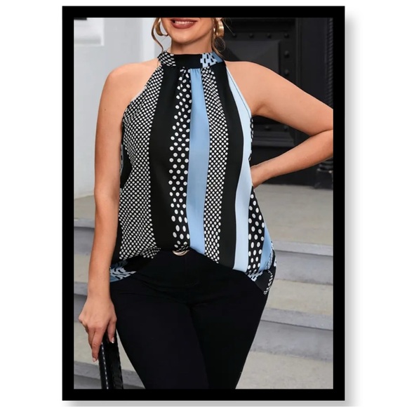 Tops | Plus Size Halter Top Blouse | Poshmark